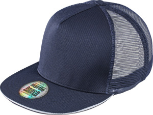 5-Panel Pro Mesh Kappe (navy/white) besticken und bedrucken lassen ...